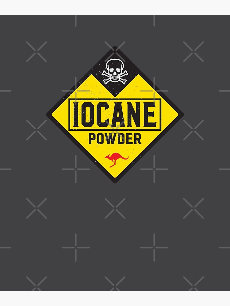 Póster «Cartel de materiales peligrosos de polvo de Iocane [apenado ...