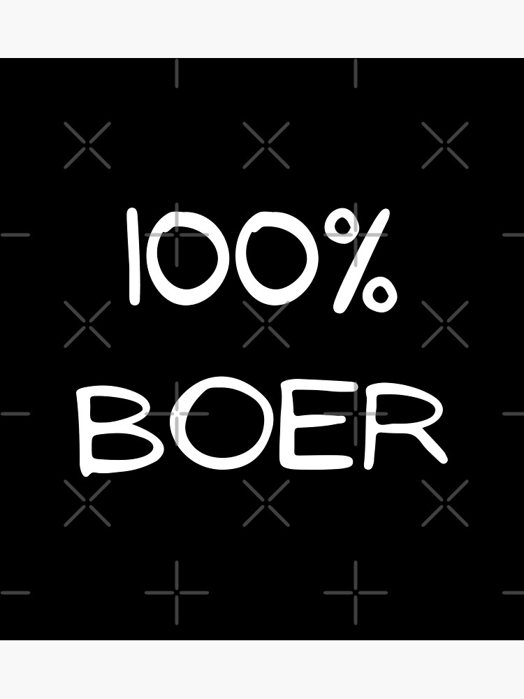 "100% Boer" Sticker for Sale by ProfusionPro | Redbubble
