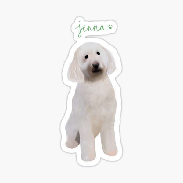 "Jenna " Sticker for Sale by mhipp98 | Redbubble