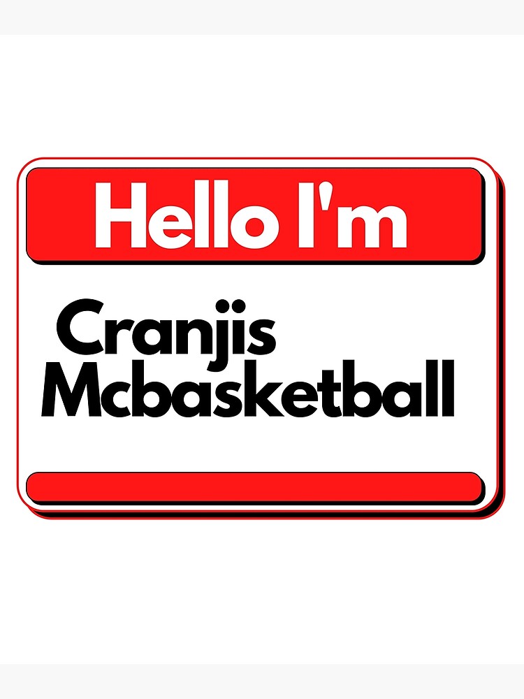 "Impractical jokers Cranjis Mcbasketball" Poster for Sale by design ...