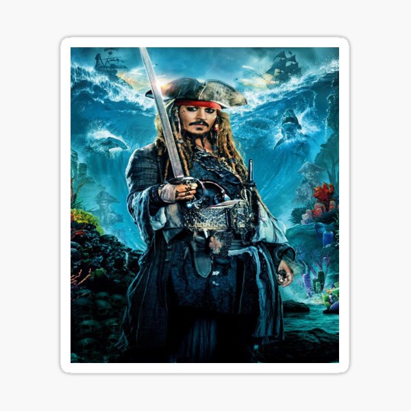 "Pirates of the caribbean" Sticker for Sale by bugaimer | Redbubble