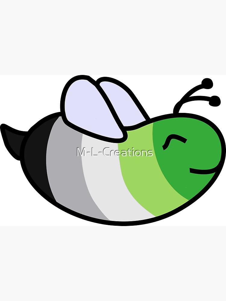 "Aro Bee Aromantic Pride" Poster for Sale by M-L-Creations | Redbubble