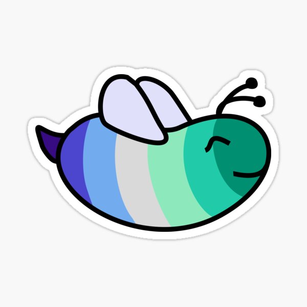 "Gay Pride Bee" Sticker by M-L-Creations | Redbubble