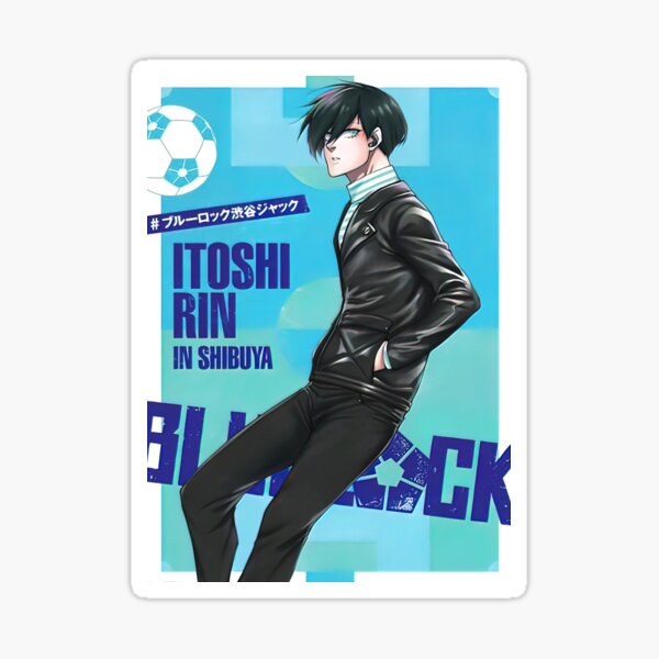 "Blue Lock Itoshi Rin" Sticker for Sale by terpres | Redbubble
