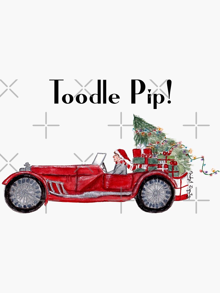 "Toodle Pip! - P.G.Wodehouse Bertie Wooster" Sticker for Sale by ...