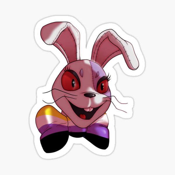 "Vanny the Enby Murder Rabbit" Sticker for Sale by CaliStolfo | Redbubble