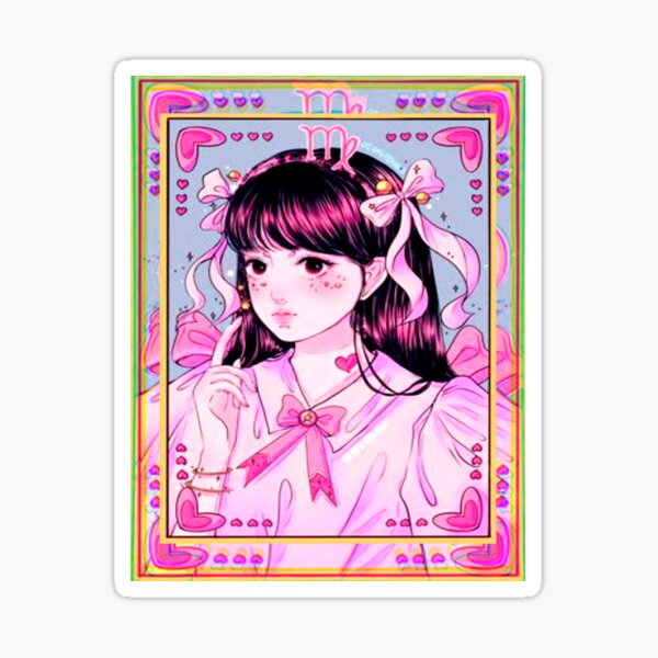 "Hyperpop:Top kawaii anime girls aesthetic designs so cute " Sticker ...
