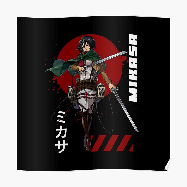 "Mikasa Ackerman - Attack on Titan" Poster by ice-man7 | Redbubble