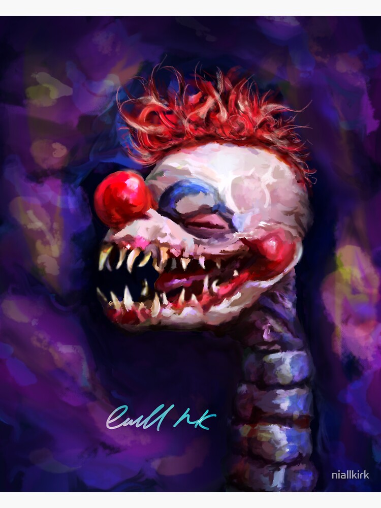 "killer clown" Sticker by niallkirk | Redbubble