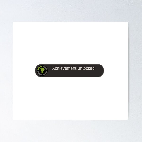 "Xbox Achievements Logo" Poster for Sale by BeachHouseArt | Redbubble