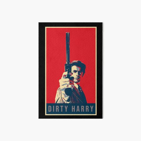 " Illustration Pop Art Eastwood Dirty Harry" Art Board Print by ...