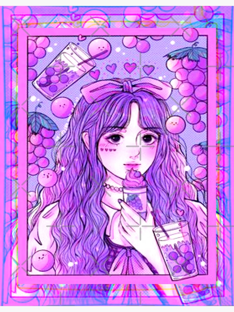 "Hyperpop:Top kawaii anime girls aesthetic designs so cute " Sticker ...