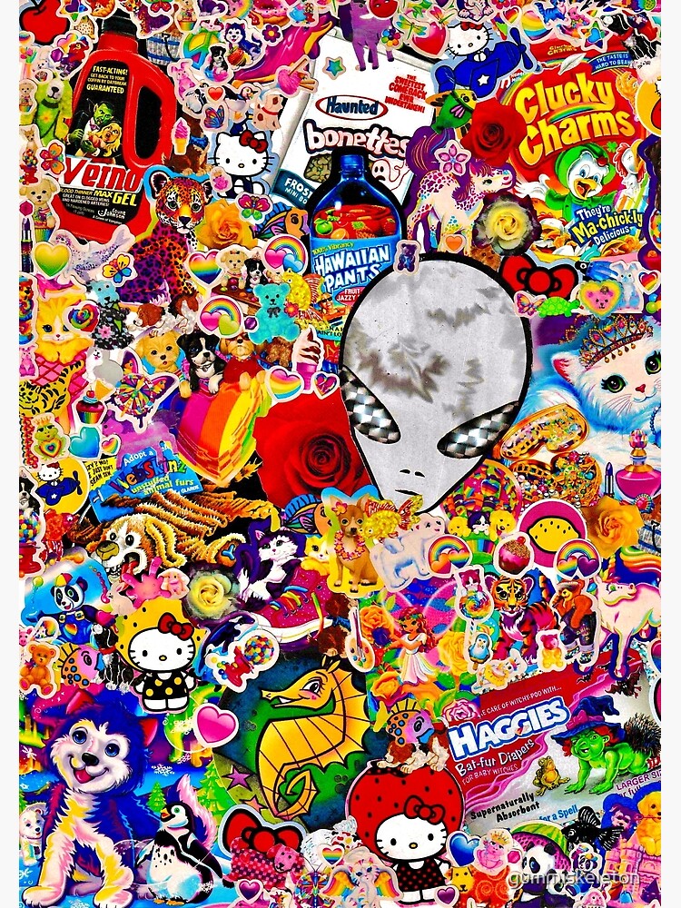"90s rainbow kidcore collage" Photographic Print for Sale by ...