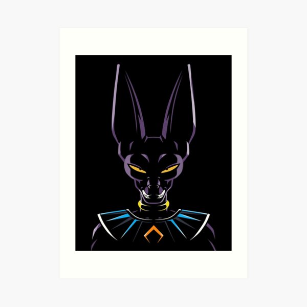"Dragon Ball | God of Destruction Beerus (Clear Background) " Art Print ...