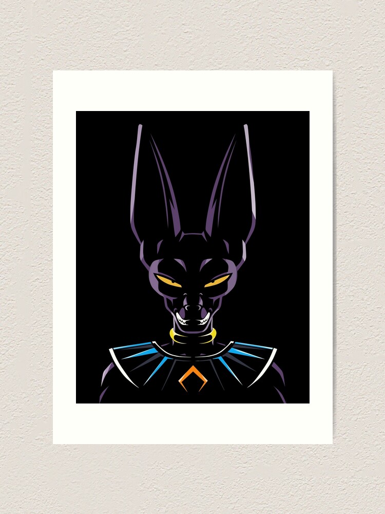 "Dragon Ball | God of Destruction Beerus (Clear Background) " Art Print ...