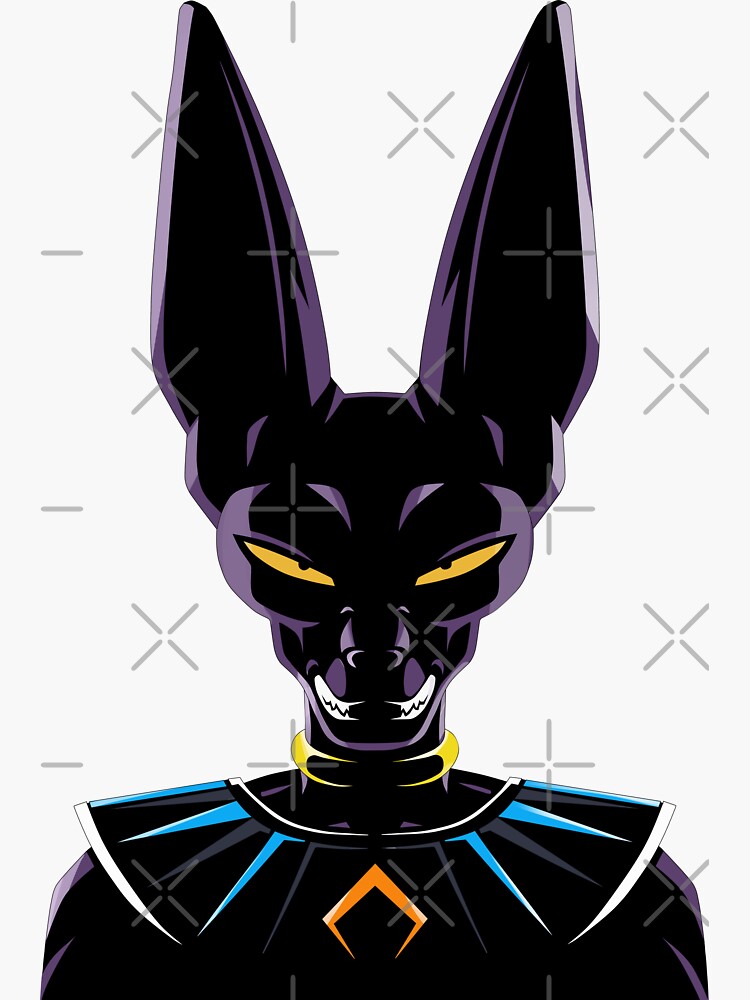 "Dragon Ball | God of Destruction Beerus (Clear Background) " Sticker ...