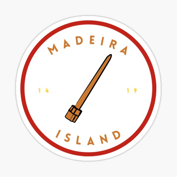 "Madeira Island 1419 logo with the traditional stick to stir Poncha in ...
