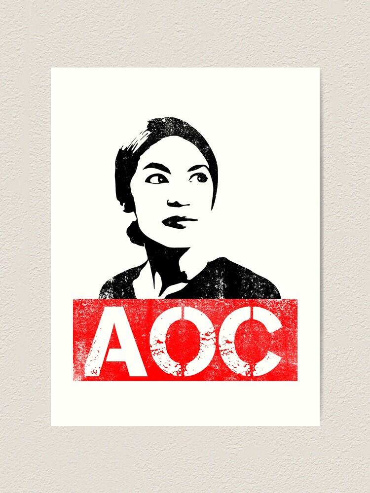 "Alexandria Ocasio-Cortez AOC Support " Art Print for Sale by ...