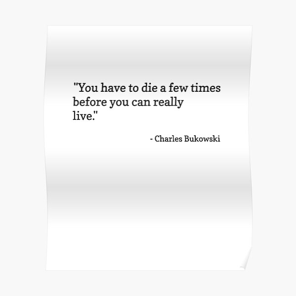 Poster « "Avant de pouvoir vraiment vivre..." Citation de Charles ...