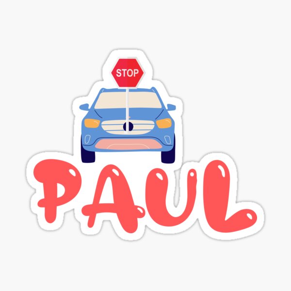 "Paul" Sticker for Sale by Ishandeck | Redbubble