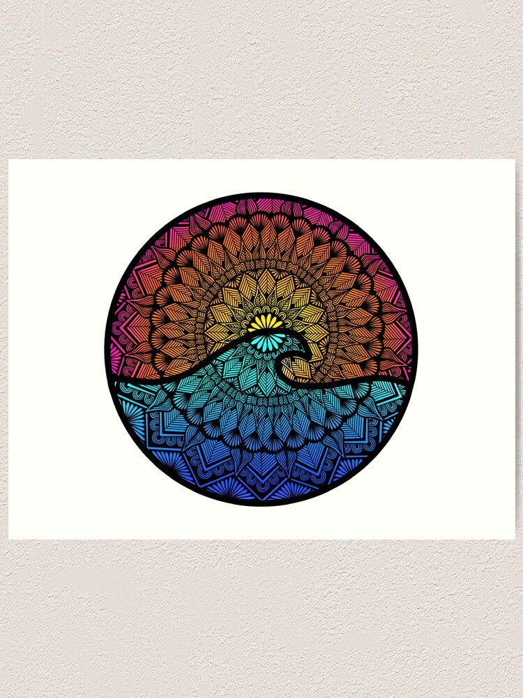 Ocean Abstract Art Mandala 153 Design Mandala Ocean Stock Photos