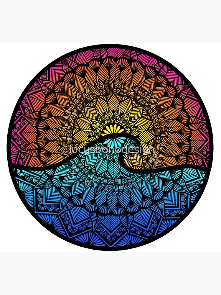 Ocean Abstract Art Mandala 153 Design Mandala Ocean Stock Photos