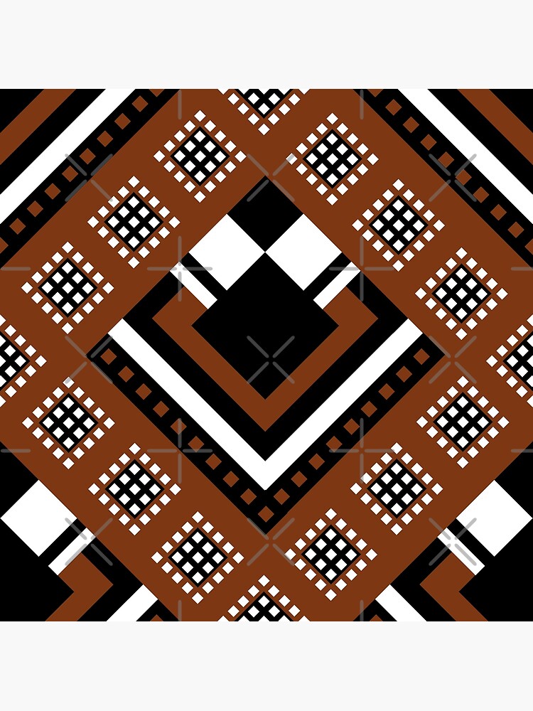 "Modified Traditional Retso Pattern- Zimbabwe ( Brown, White and Black ...