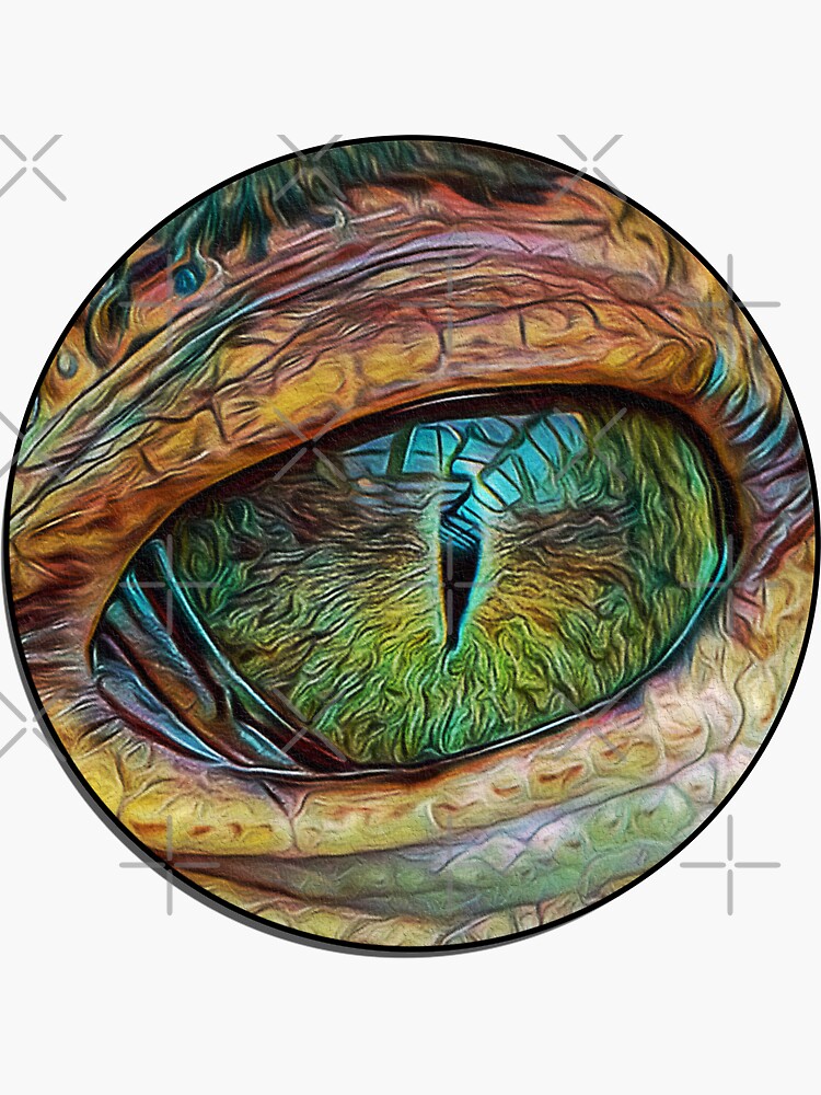 "Trex dinosaur eye" Sticker by GreatDesign79 | Redbubble