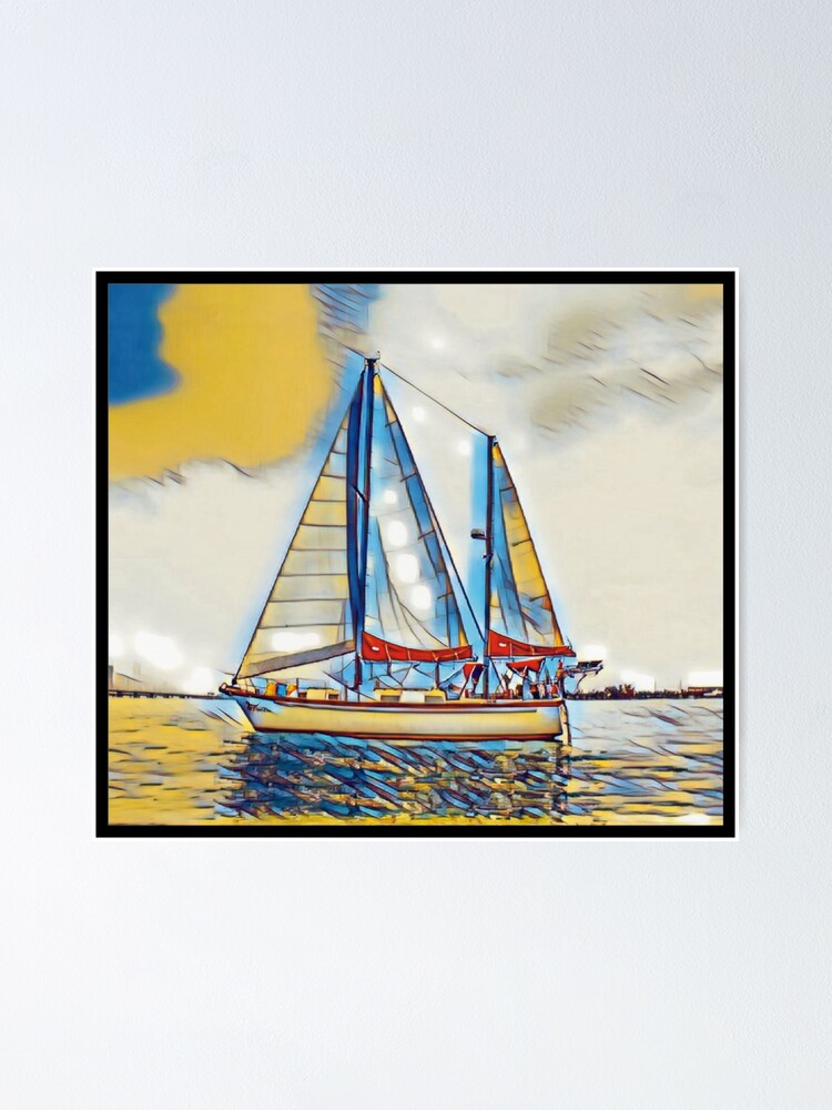 "Pearson 365 ketch " Poster for Sale by Jellygood | Redbubble