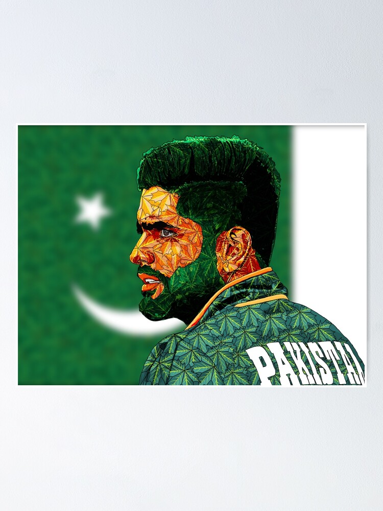 "Babar Azam Digital Maple leaf art" Poster for Sale by MubaraksArt ...