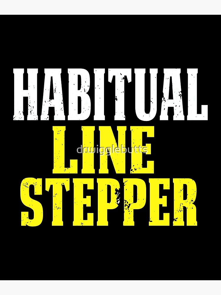 "Habitual Line Stepper Yellow2" Canvas Print for Sale by drwigglebutts ...