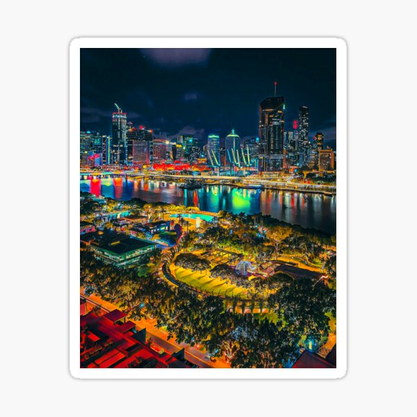 "Brisbane" Sticker for Sale by Sofia-Draws | Redbubble
