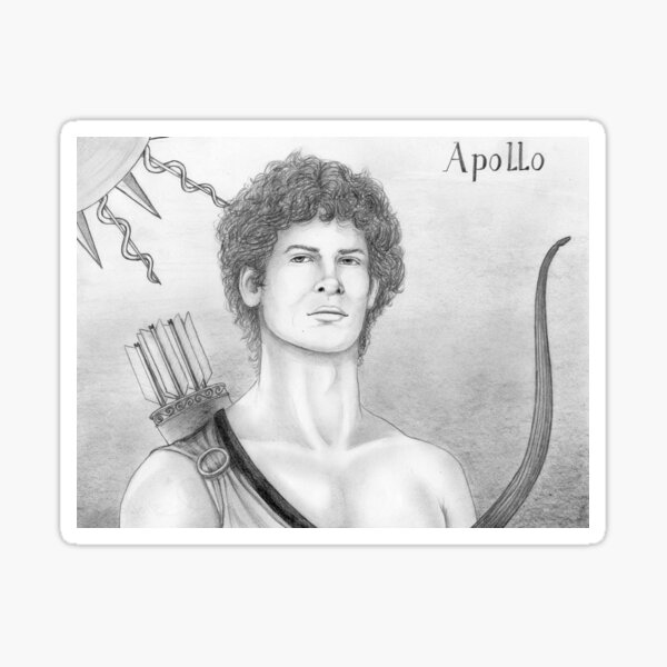 "The Greek God Apollo" Sticker for Sale by PtahRaeArt | Redbubble