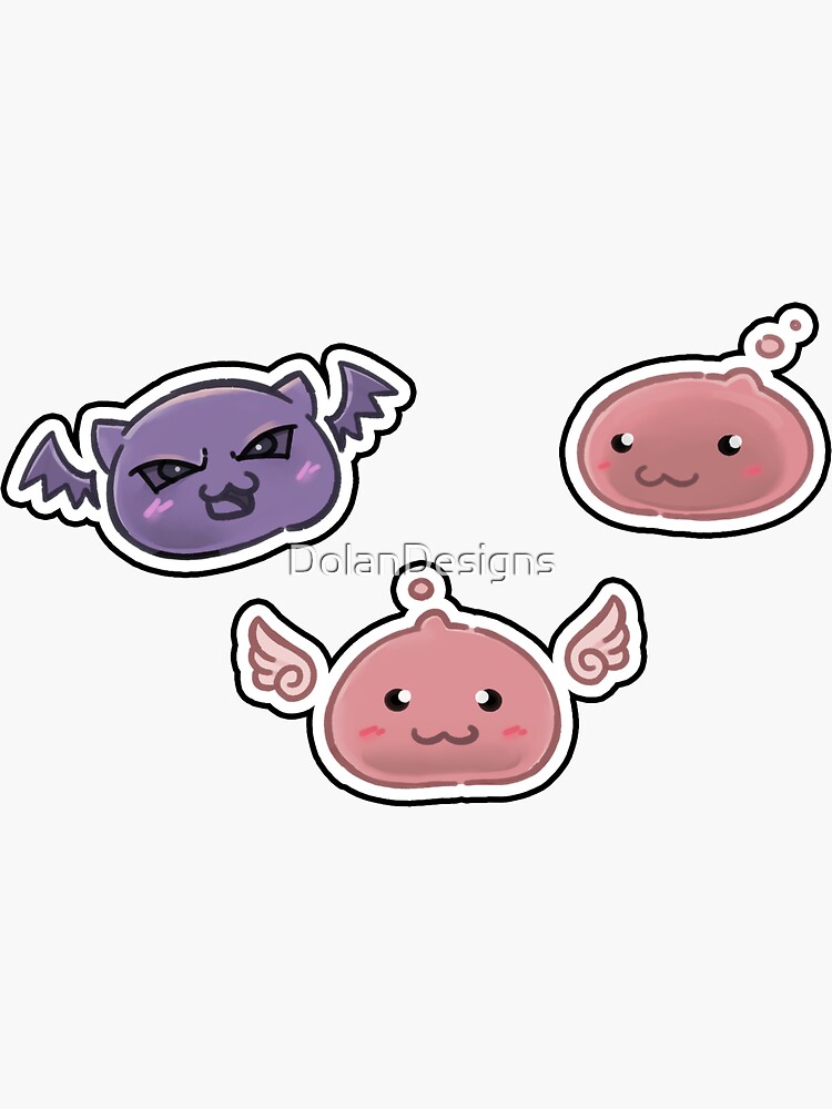 "Ragnarok Online Poring Family" Sticker for Sale by DolanDesigns ...