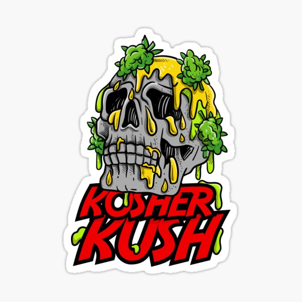 "Kosher Kush" Sticker for Sale by freshartdesigns | Redbubble