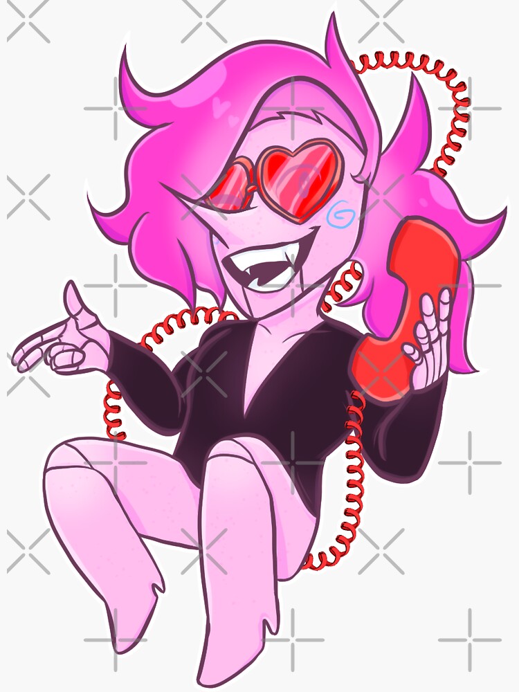 "Pink Addison Sticker" Sticker by Zemzach | Redbubble