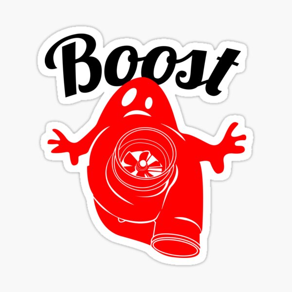 "Turbo Boost Ghost" Sticker for Sale by whuruxeno | Redbubble