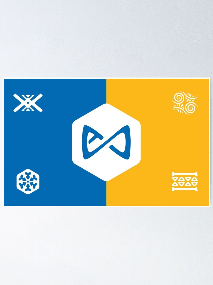 "Axie Infinity Nation Flag" Poster for Sale by immortalpeaches | Redbubble