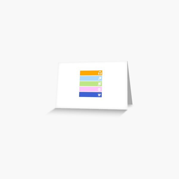"Liella! member colors with icons" Greeting Card by -Azuki- | Redbubble