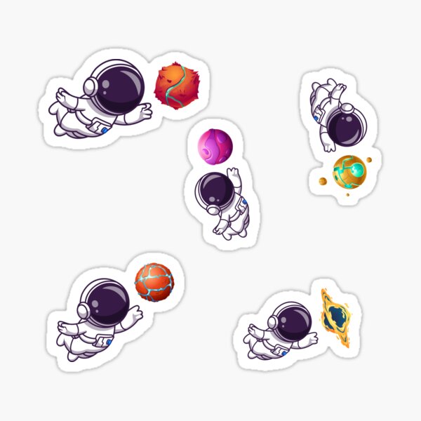 "astronaut the spaceman" Sticker for Sale by Rizqyanass | Redbubble