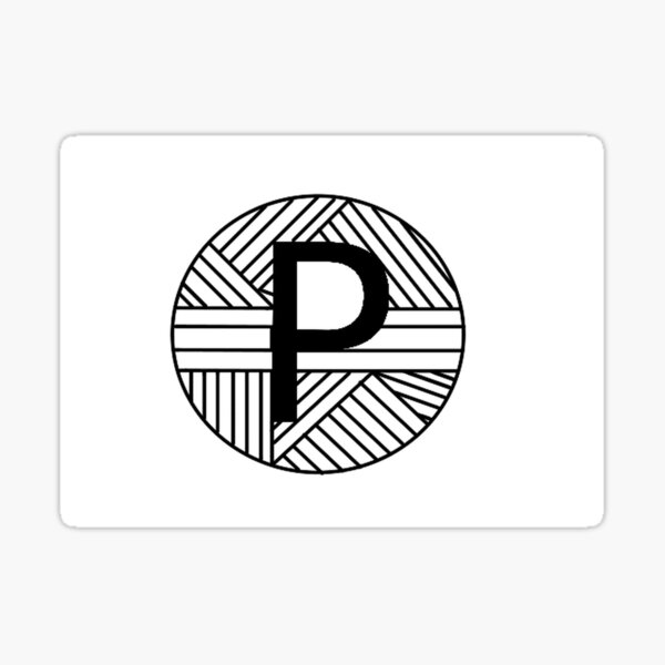 "Letter P" Sticker by Pganta | Redbubble