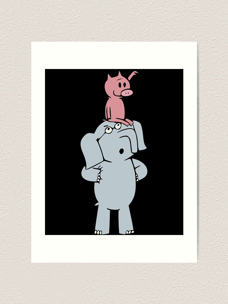 "Elephant-and-Piggie-Gerald-and-Piggie" Art Print for Sale by ...