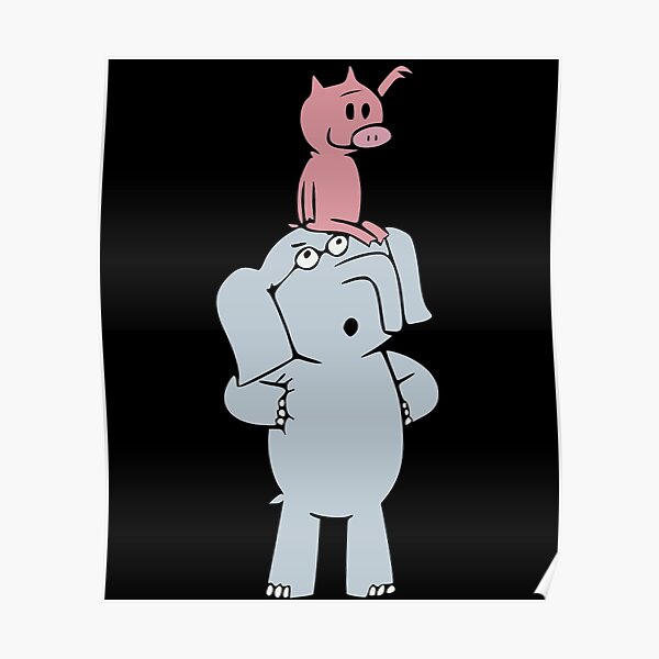 "Elephant-and-Piggie-Gerald-and-Piggie" Poster for Sale by ...