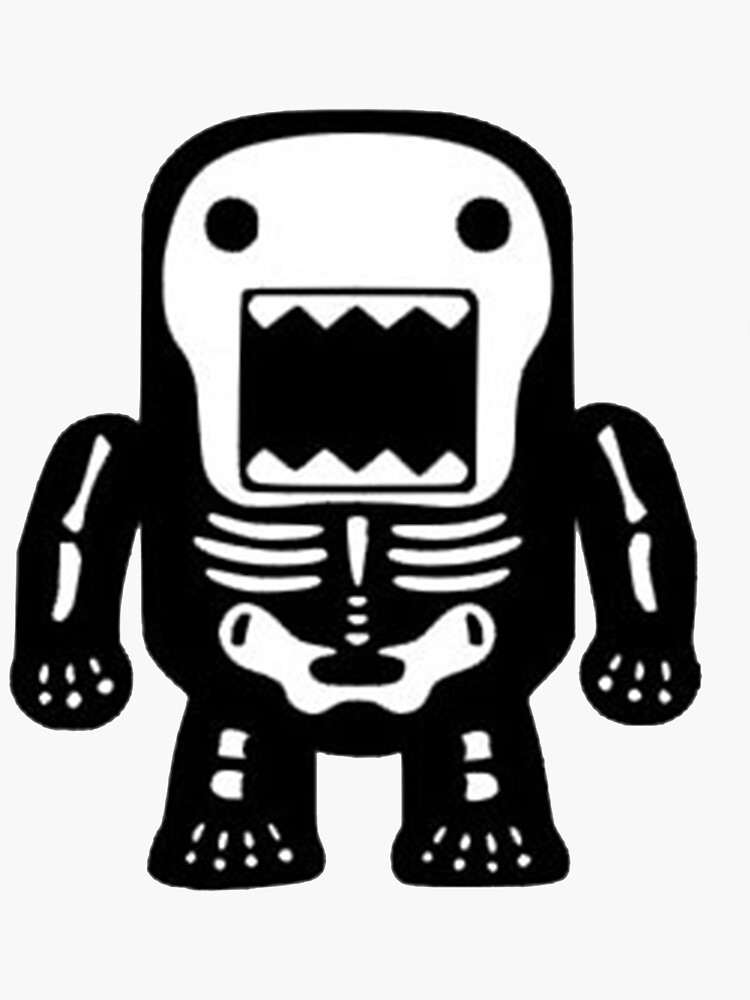 "Domo Halloween" Sticker for Sale by gtcdesign | Redbubble