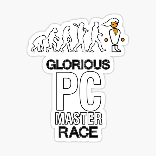 "Glorious PC Master Race" Sticker for Sale by NVDesigns | Redbubble