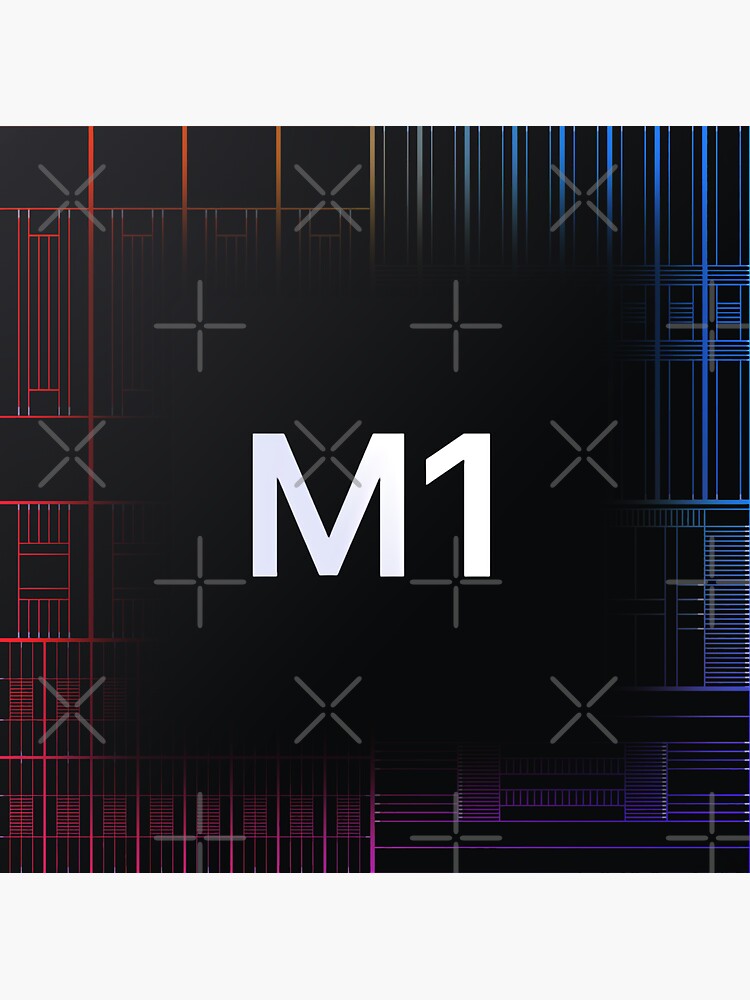 "Apple M1 Logo V3" Sticker for Sale by ThunderRuler | Redbubble