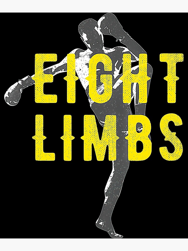 "Muay Thai MMA Tiger Art of 8 Limbs Fighter " Poster for Sale by ...