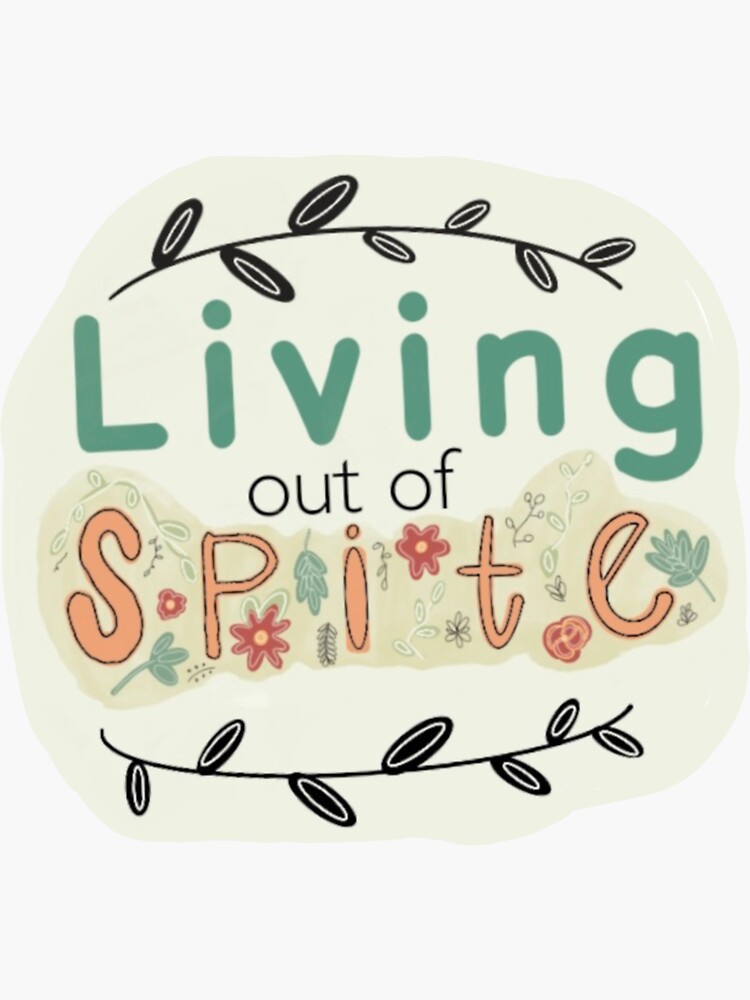 "Living Out of Spite Sticker" Sticker for Sale by Willowwitch17 | Redbubble