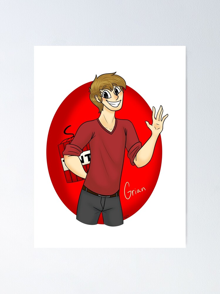 "Grian" Poster for Sale by Silver-Wolf-Art | Redbubble