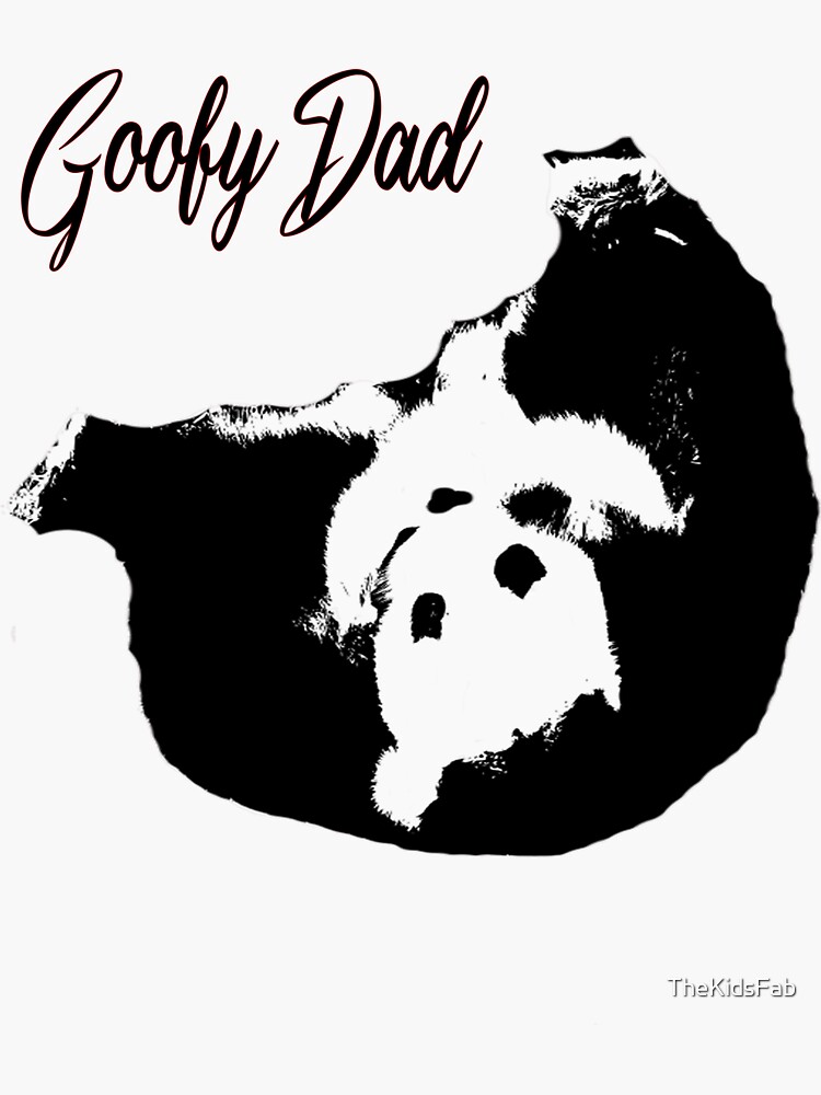 "Goofy Dad - Bear lying upside down" Sticker for Sale by TheKidsFab ...